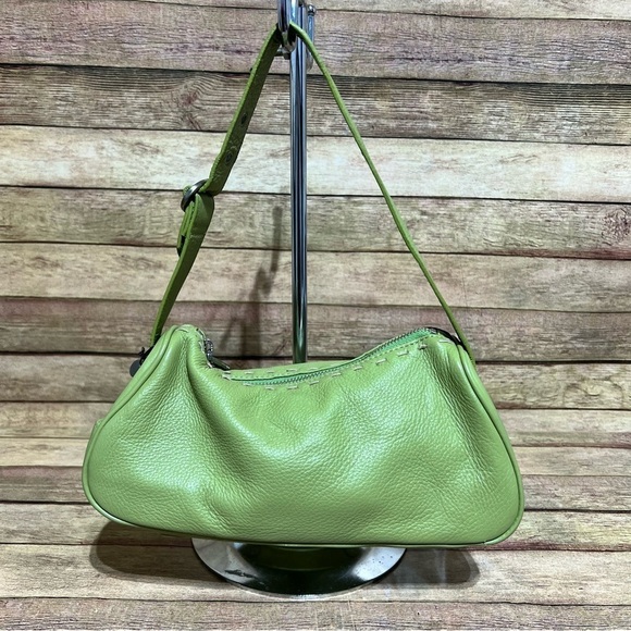 Sigrid Olsen | Bags | Sigrid Olsen Green Leather Shoulder Bag | Poshmark